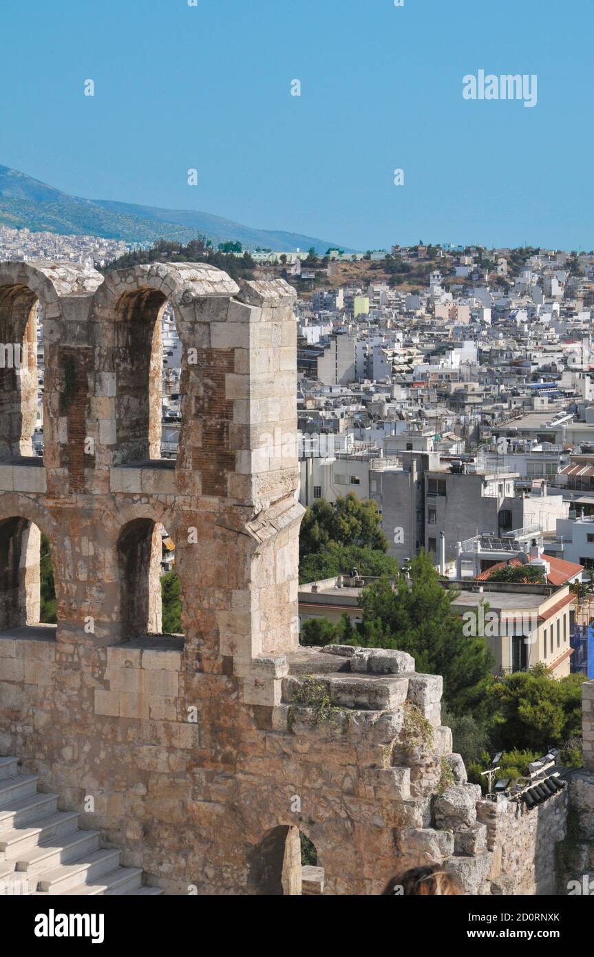 Athens, Greece architecture, ruins and street and city scenes Stock ...