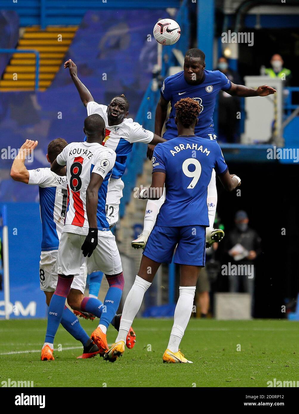 Chelsea's Kurt Zouma scores his side's second goal of the game during ...