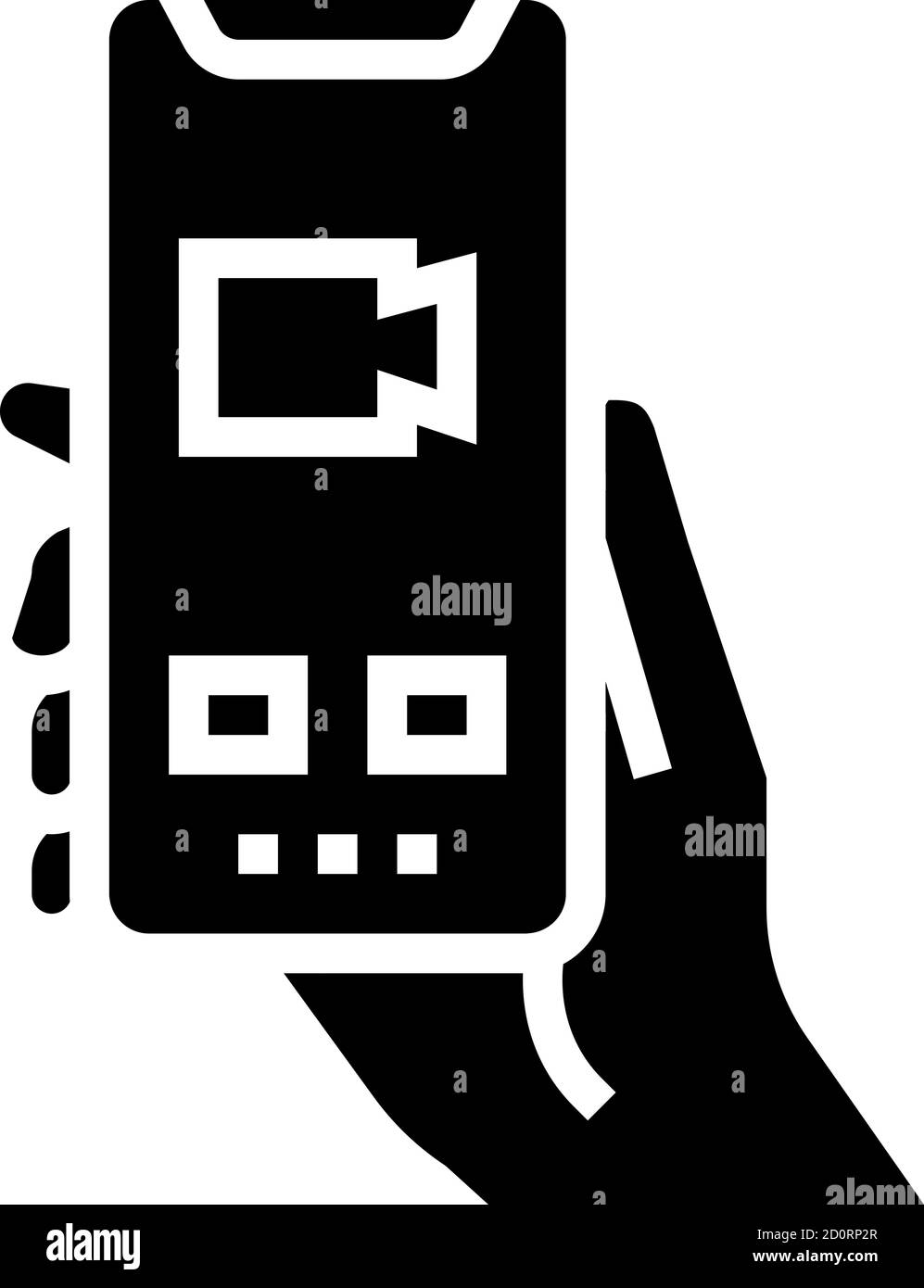 Video calling icon Black and White Stock Photos & Images - Alamy