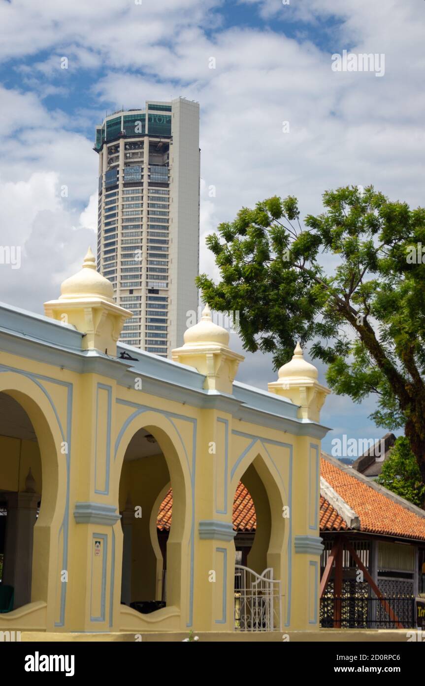 Georgetown, Penang/Malaysia - Feb 14 2020: Beautiful Malays mosque ...
