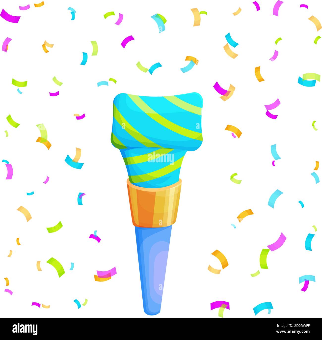 Birthday party whistle Stock Vector Image & Art - Alamy