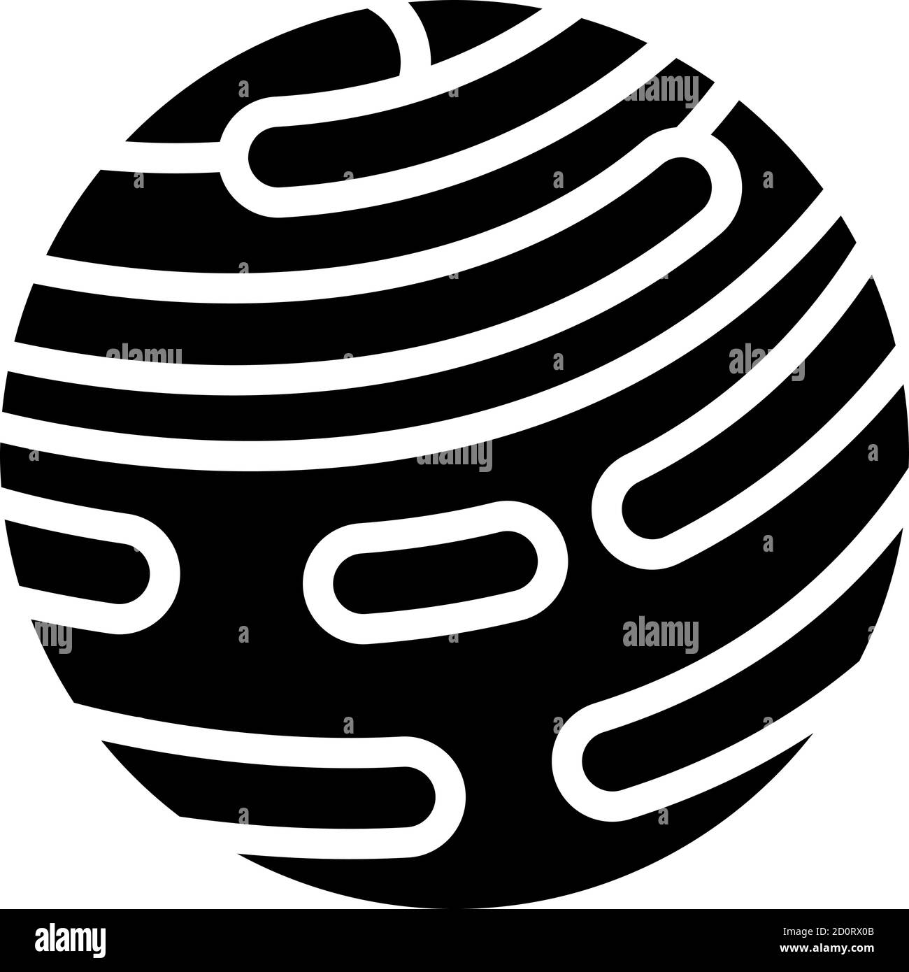jupiter planet glyph icon vector black illustration Stock Vector Image ...