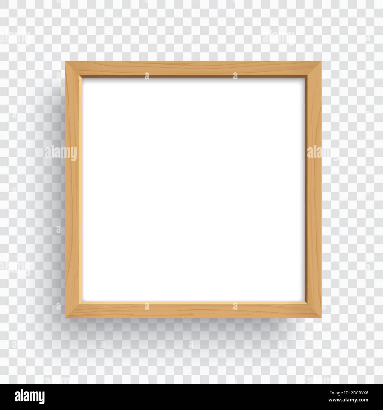 Empty vintage wooden frame Stock Vector Images - Alamy