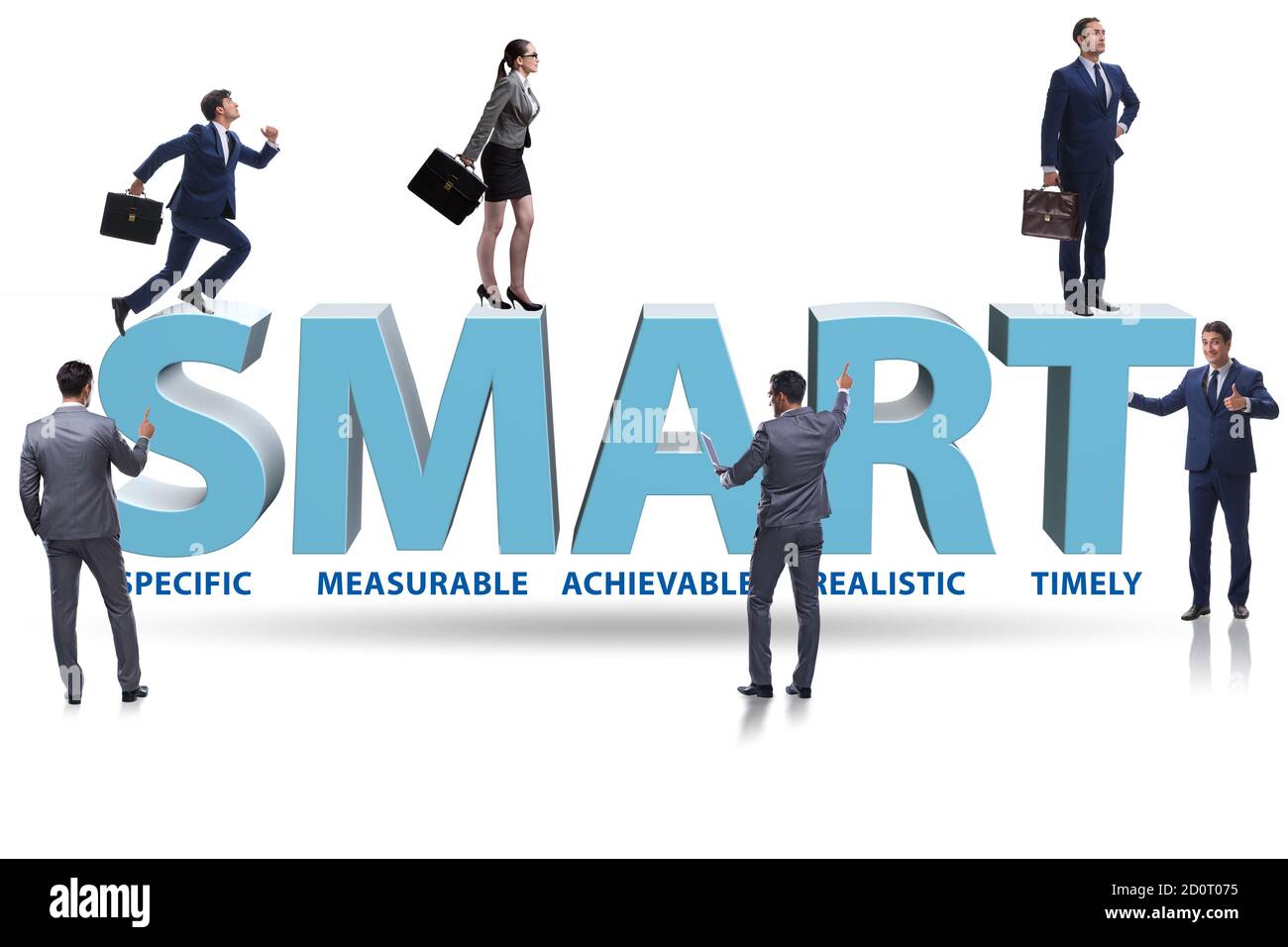 Concept of SMART objectives in the performance management Stock Photo ...