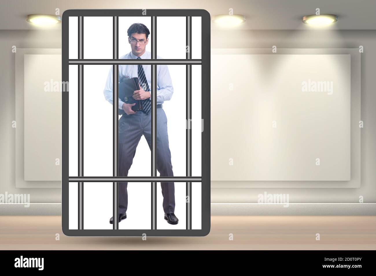 Online and internet dependency concept with businessman Stock Photo - Alamy