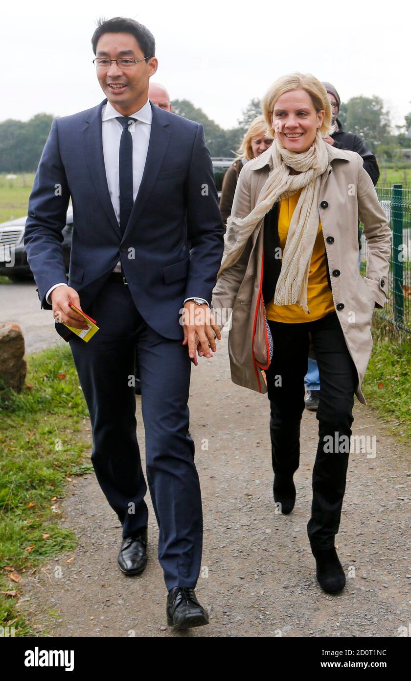 Fdp chairman philipp roesler wife hi-res stock photography and images ...