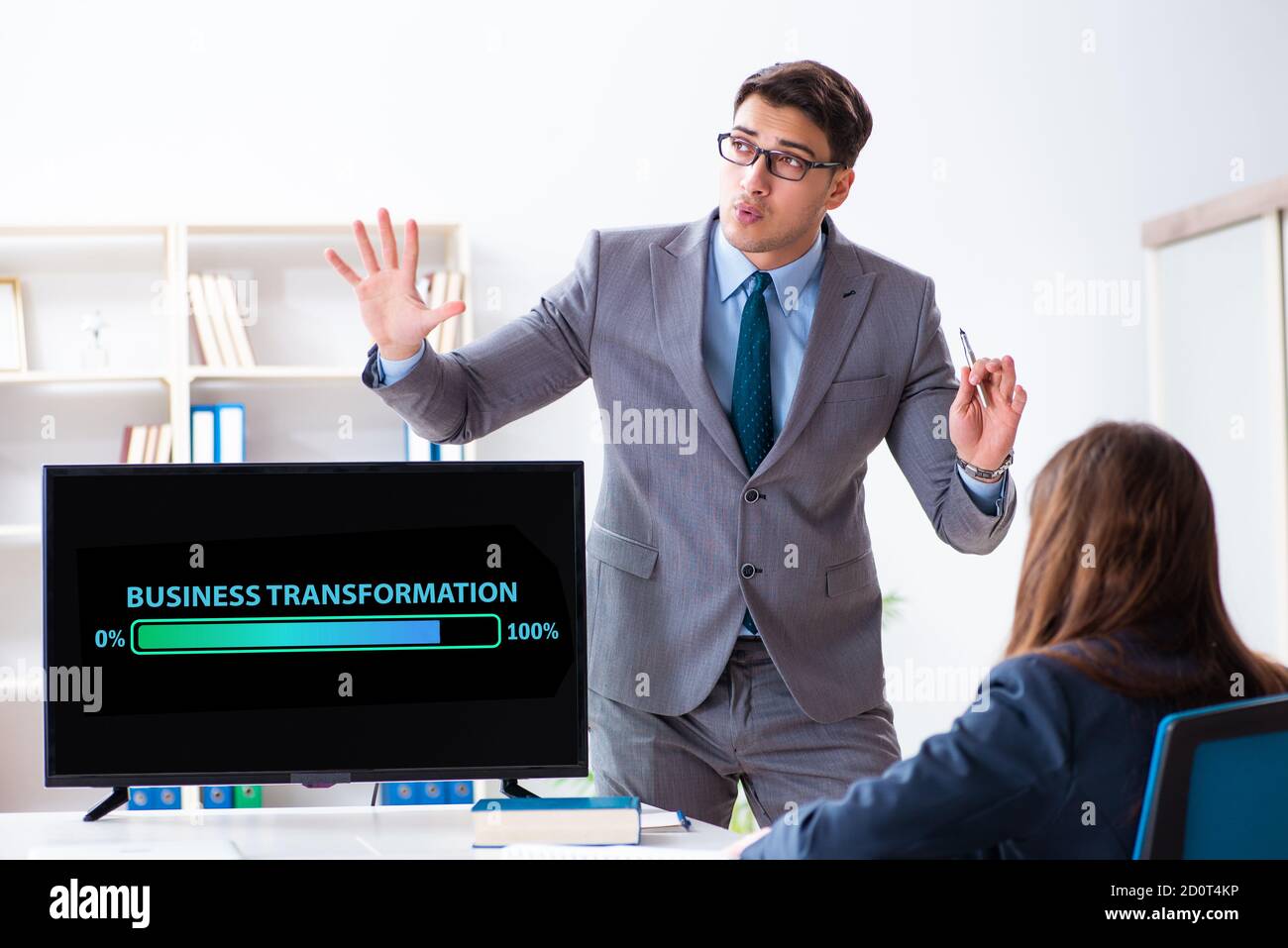 Concept of the corporate business transformation Stock Photo - Alamy