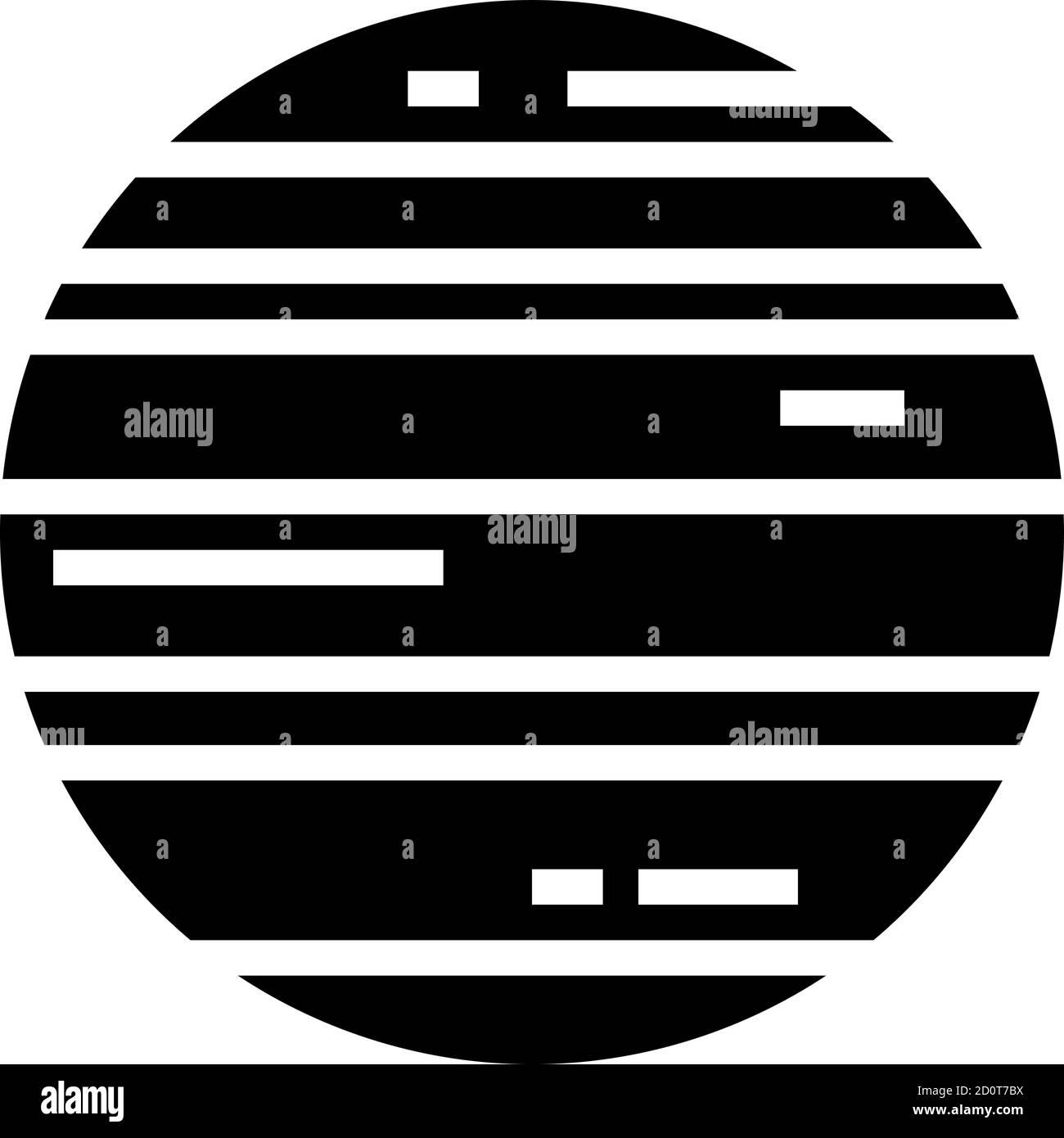 neptune planet glyph icon vector black illustration Stock Vector Image ...