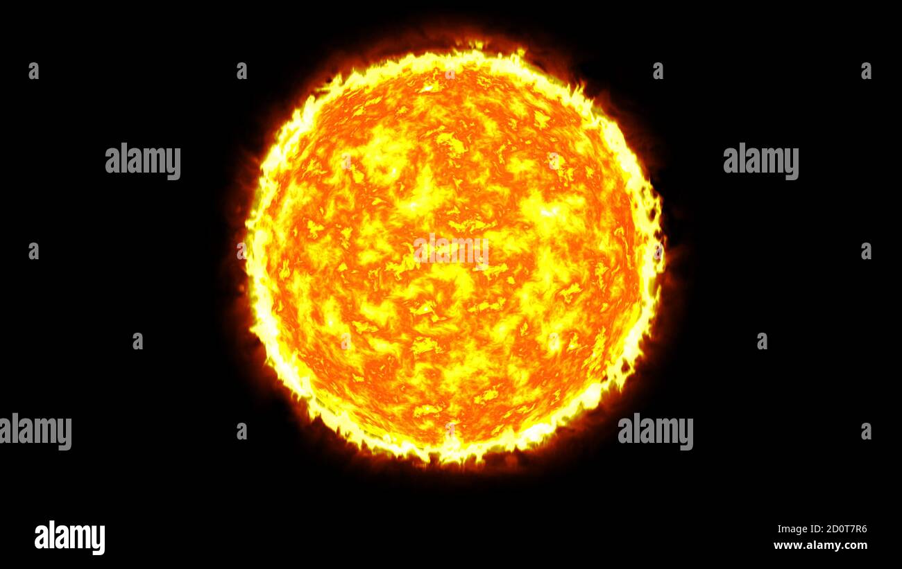 sun solar system with fire Stock Photo - Alamy
