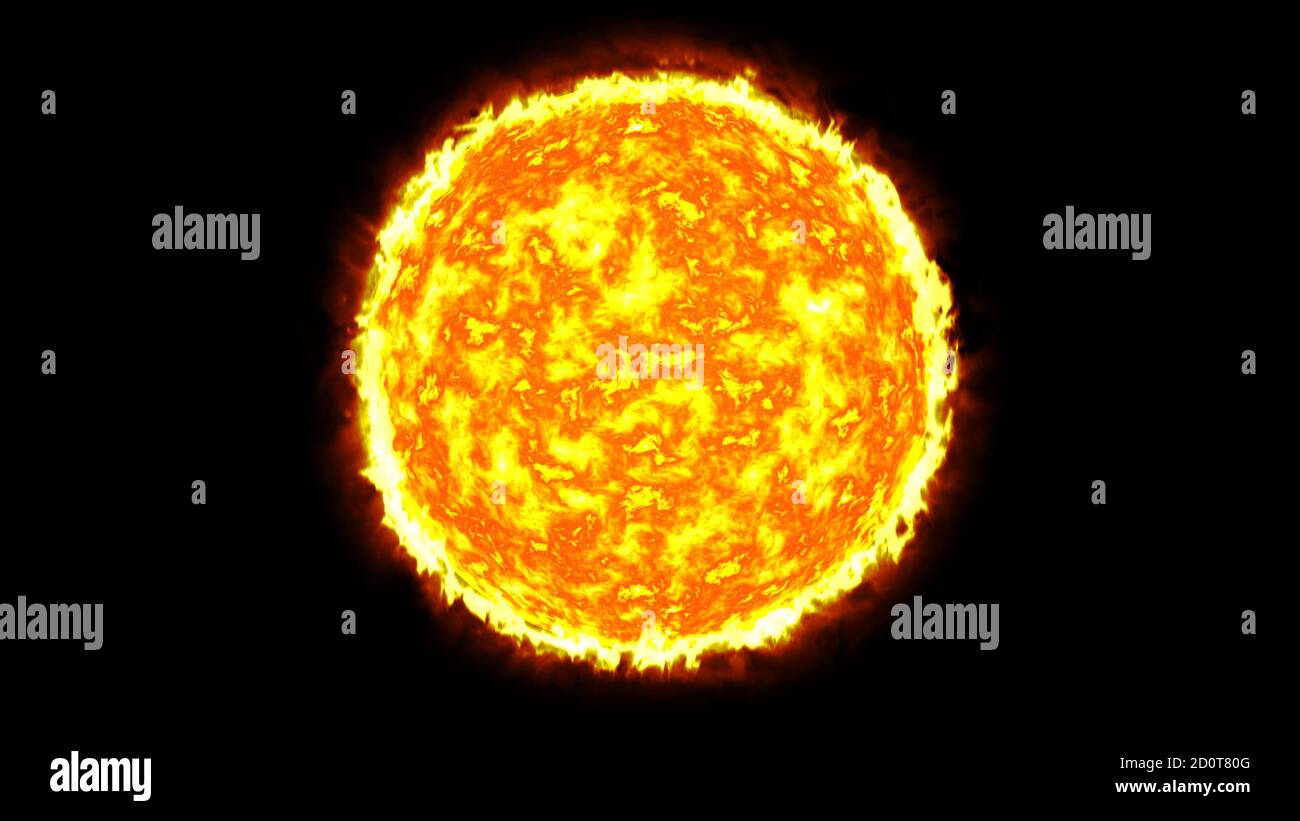 sun solar system with fire Stock Photo - Alamy