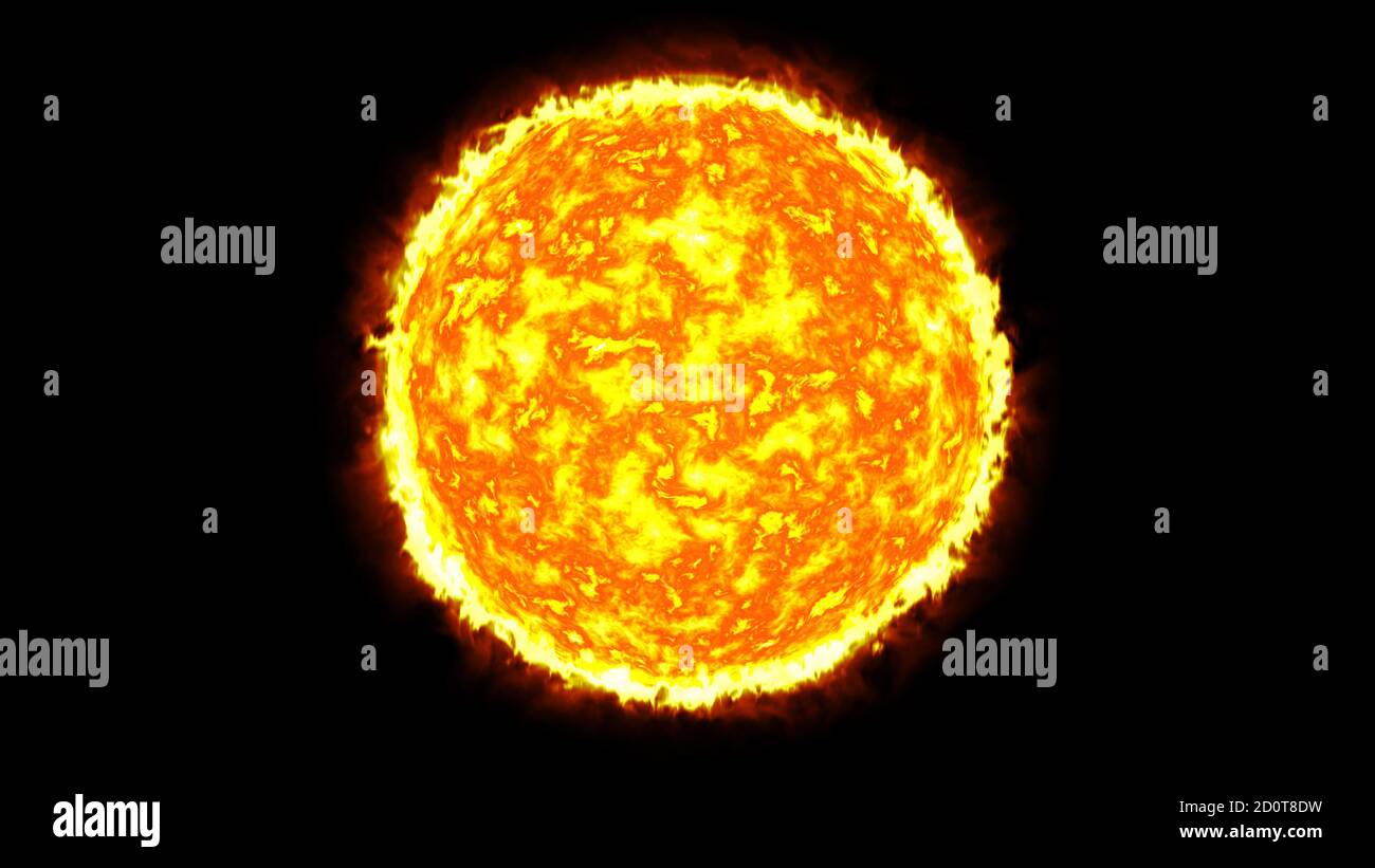sun solar system with fire Stock Photo - Alamy
