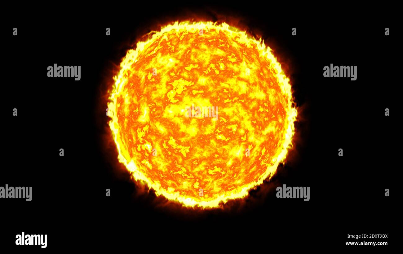 sun solar system with fire Stock Photo - Alamy