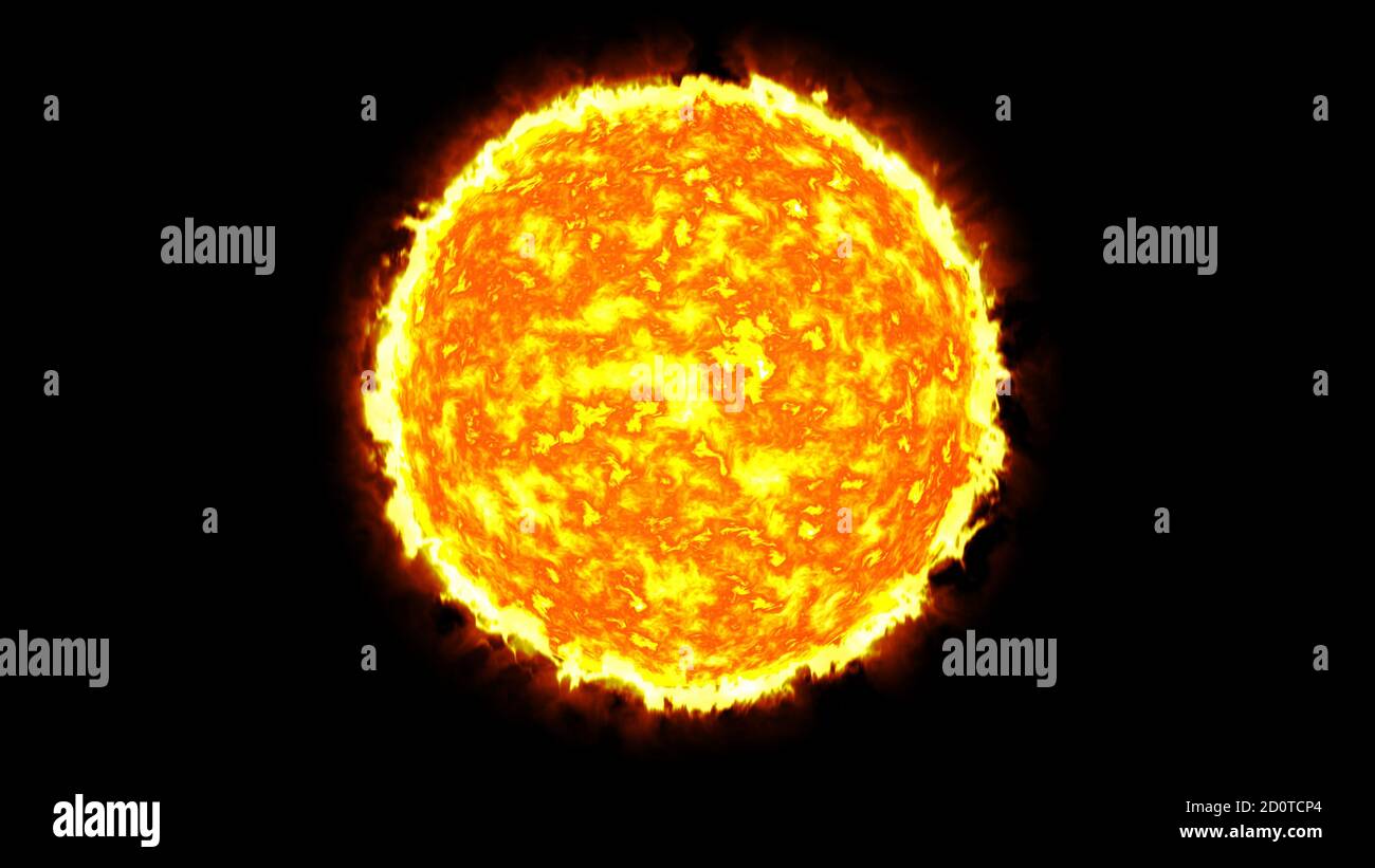 sun solar system with fire Stock Photo - Alamy