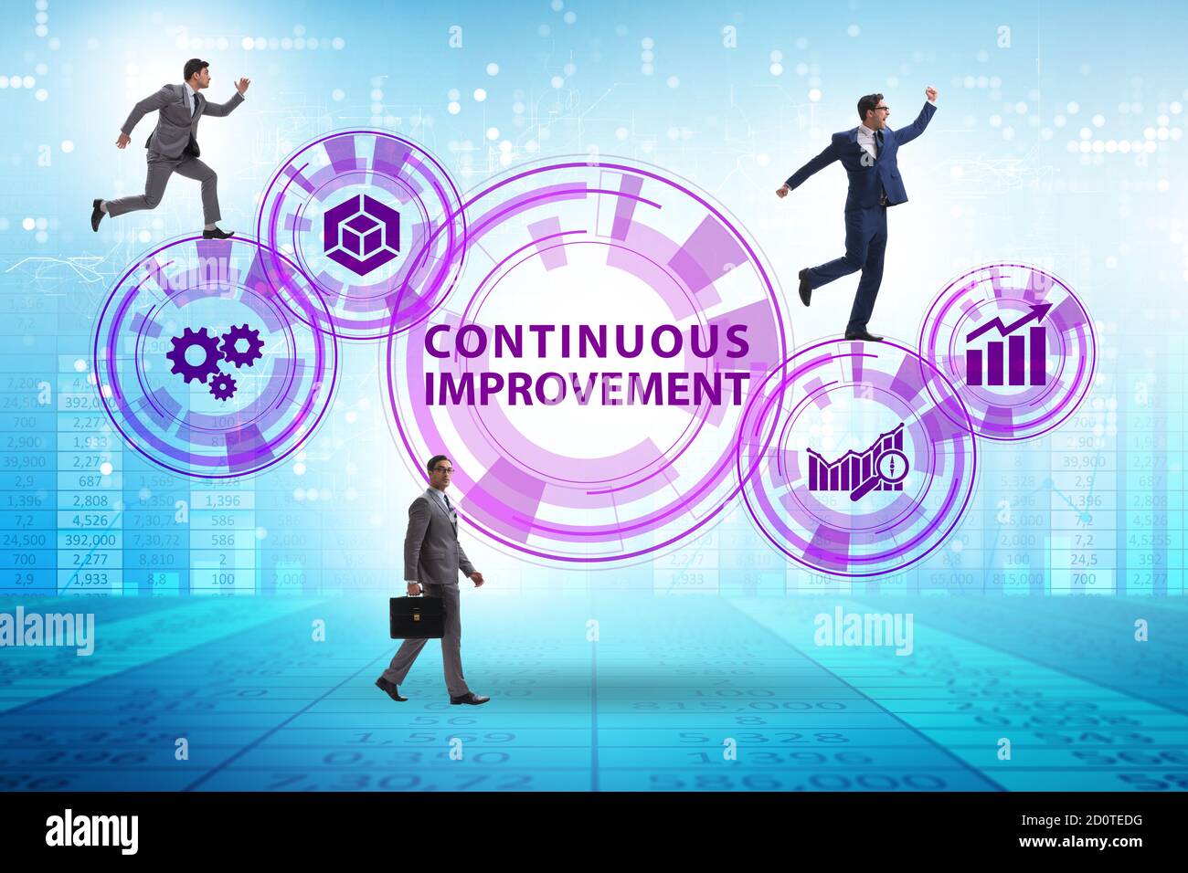 Continuous improvement concept in the business Stock Photo - Alamy