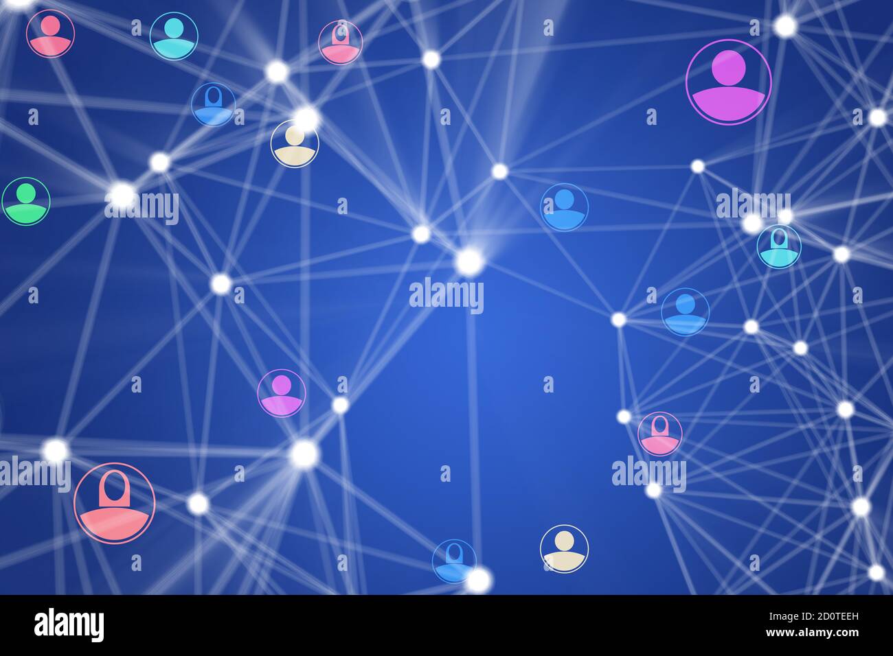 Social network concept with the people connecting Stock Photo - Alamy