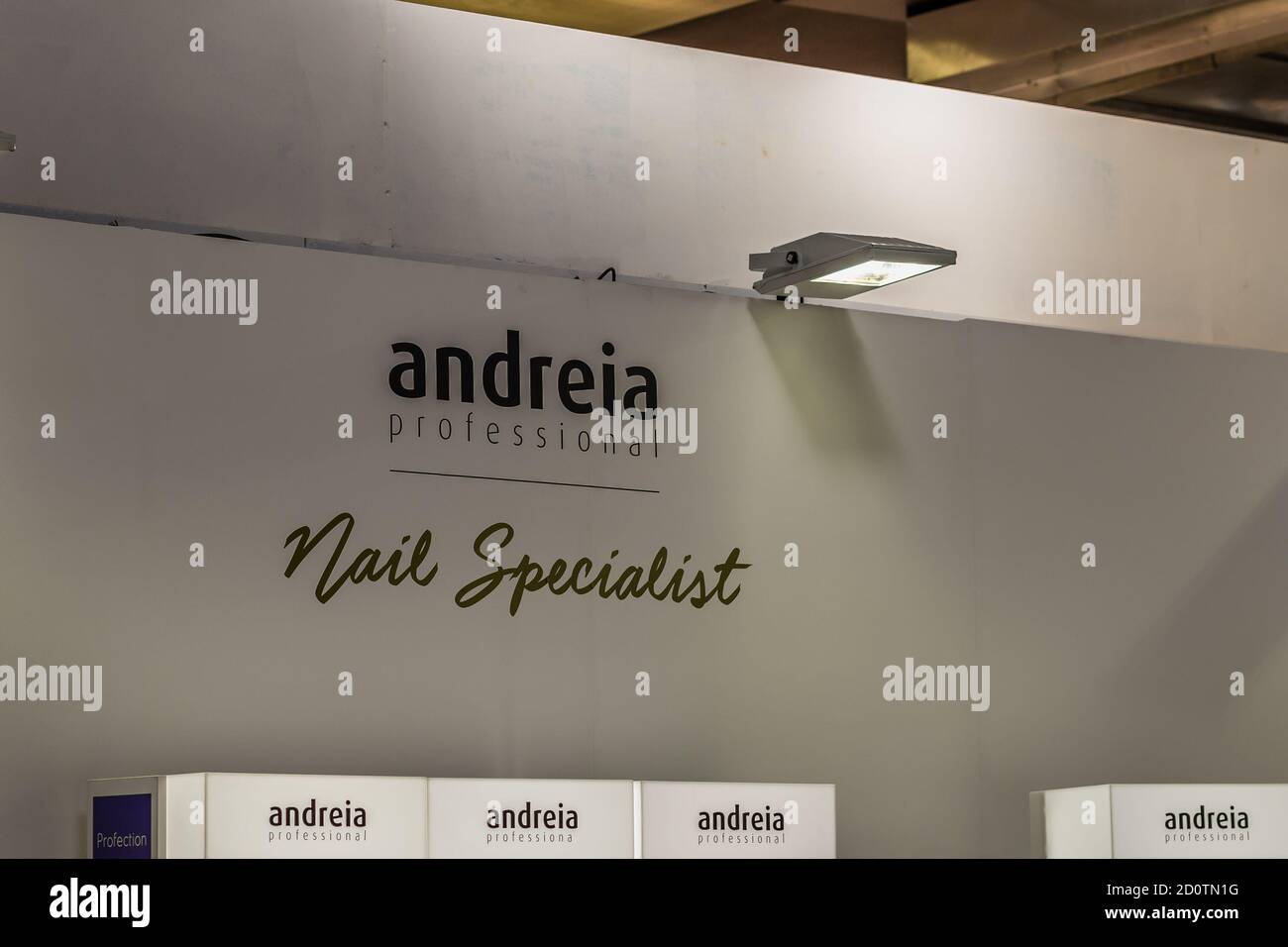 BOLOGNA (BO), ITALY - MARCH 14, 2019: light is enlightening ANDREIA ...
