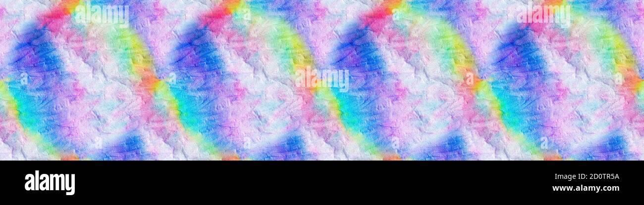 Seamless colorful banner with tie dye pattern on Stock Photo - Alamy