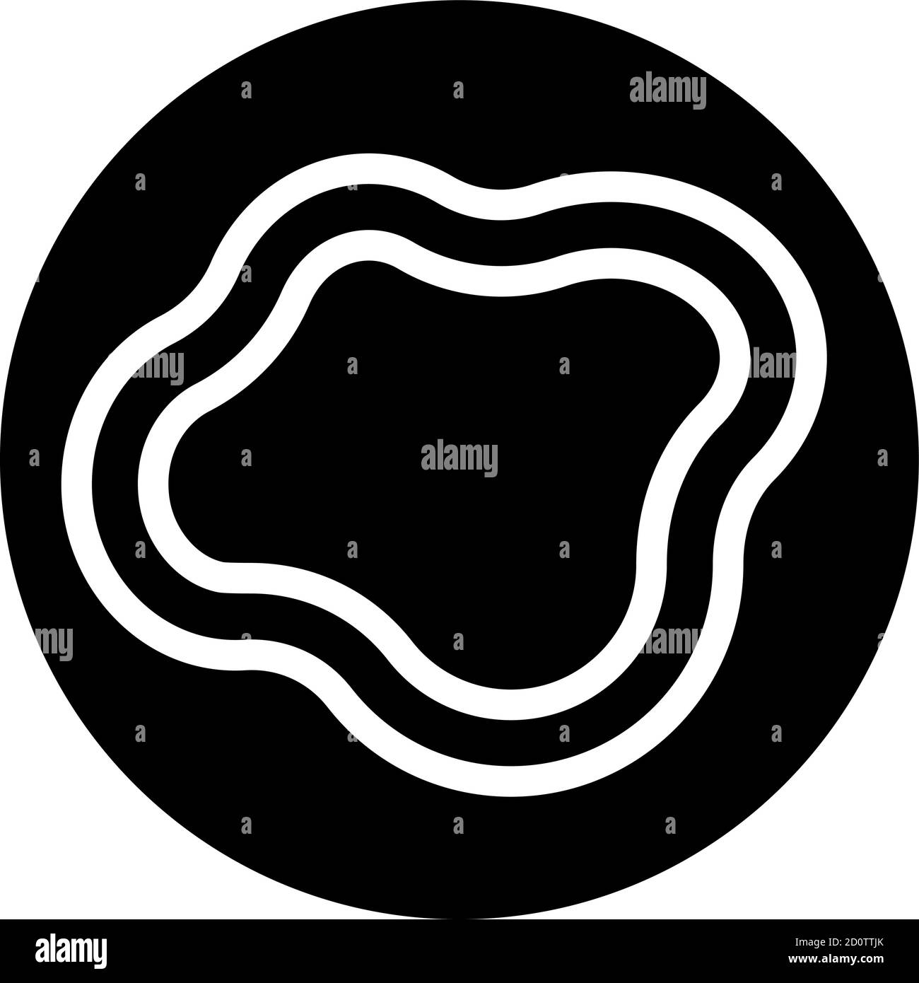 bruise skin disease glyph icon vector illustration Stock Vector Image ...