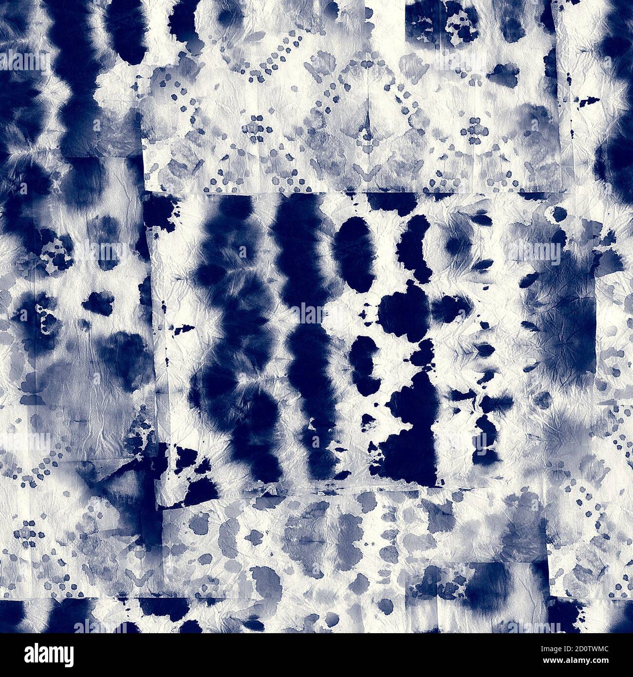 Alcohol ink indigo seamless background. Abstract Stock Photo - Alamy
