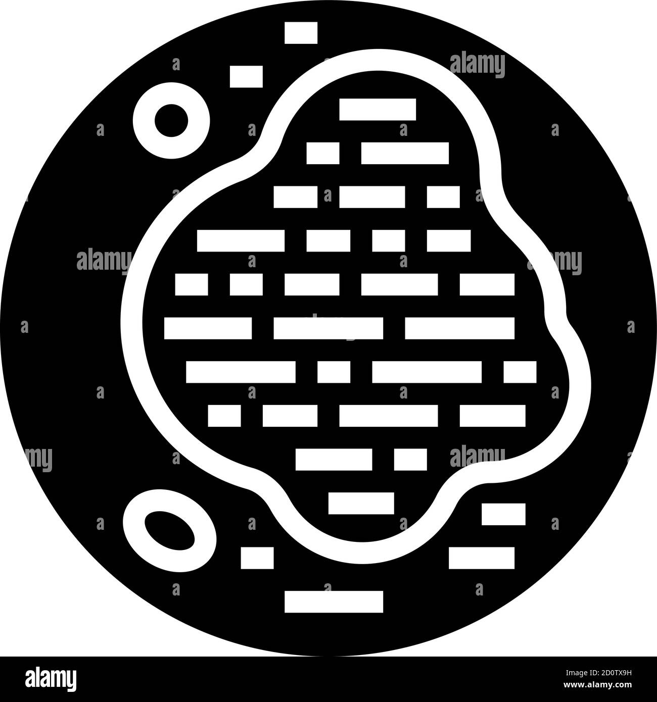 psoriasis skin disease glyph icon vector illustration Stock Vector ...