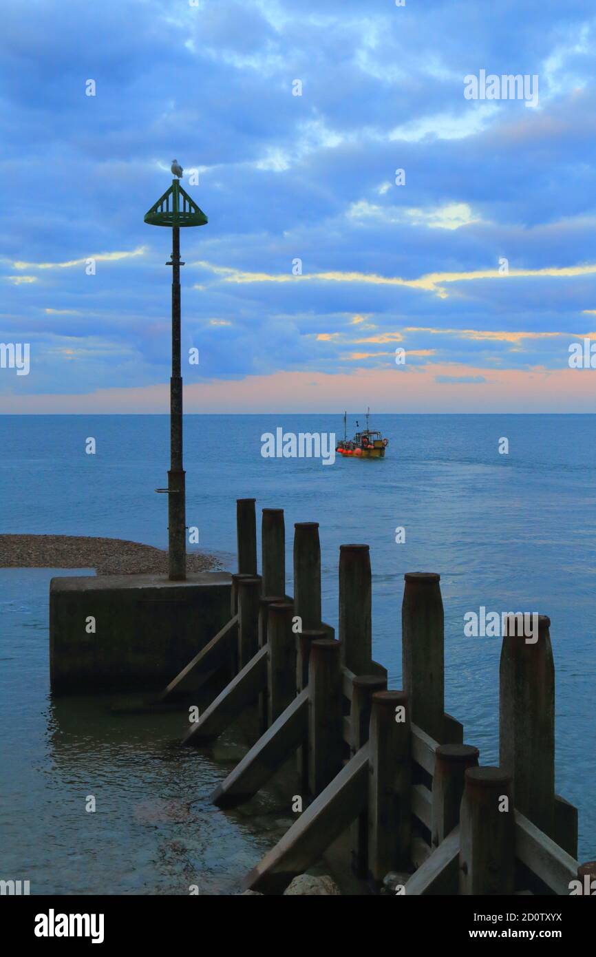 River Axe estuary near town of Seaton, Devon Stock Photo - Alamy