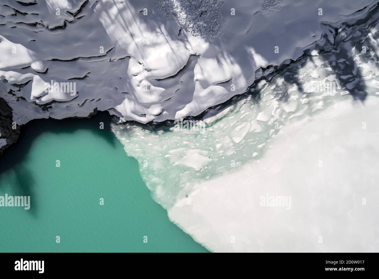 Aerial view of spring thaw and icebergs hi-res stock photography and ...