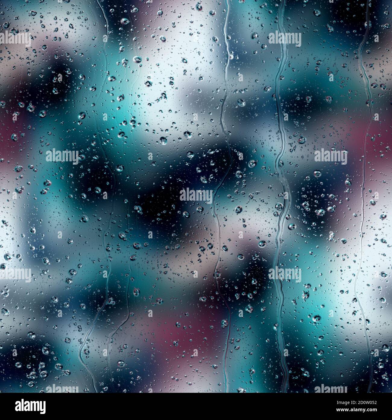 Seamless rain drop water repeat pattern on blur Stock Photo - Alamy