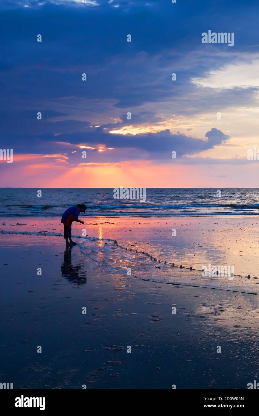 Asian woman fishing hi-res stock photography and images - Alamy