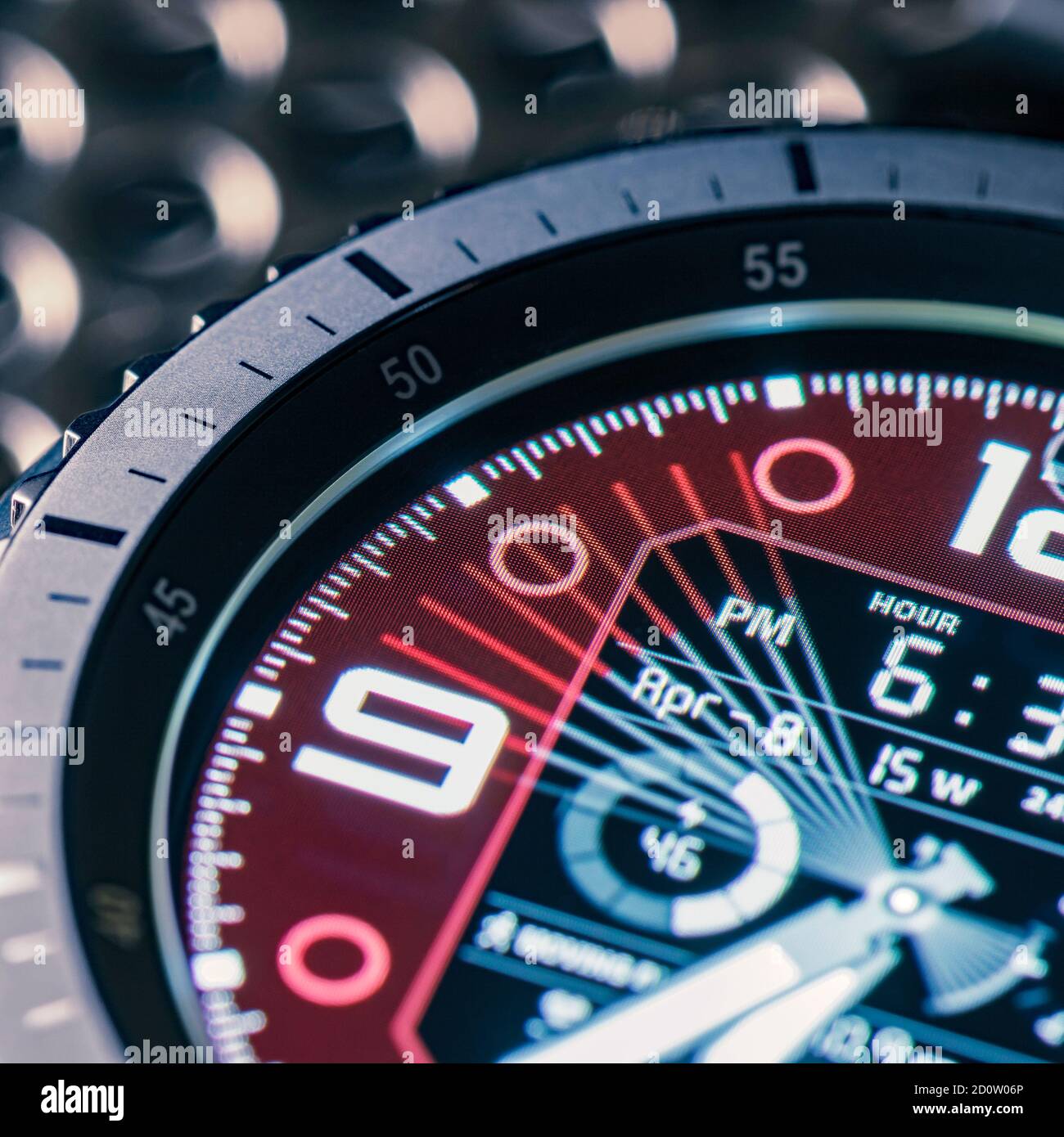 Digital Clock details - close up Stock Photo - Alamy