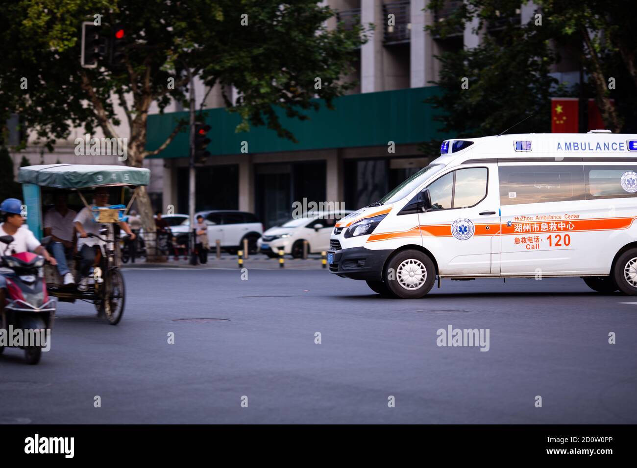 Ambulance Stuck In Traffic Jam High Resolution Stock Photography and ...