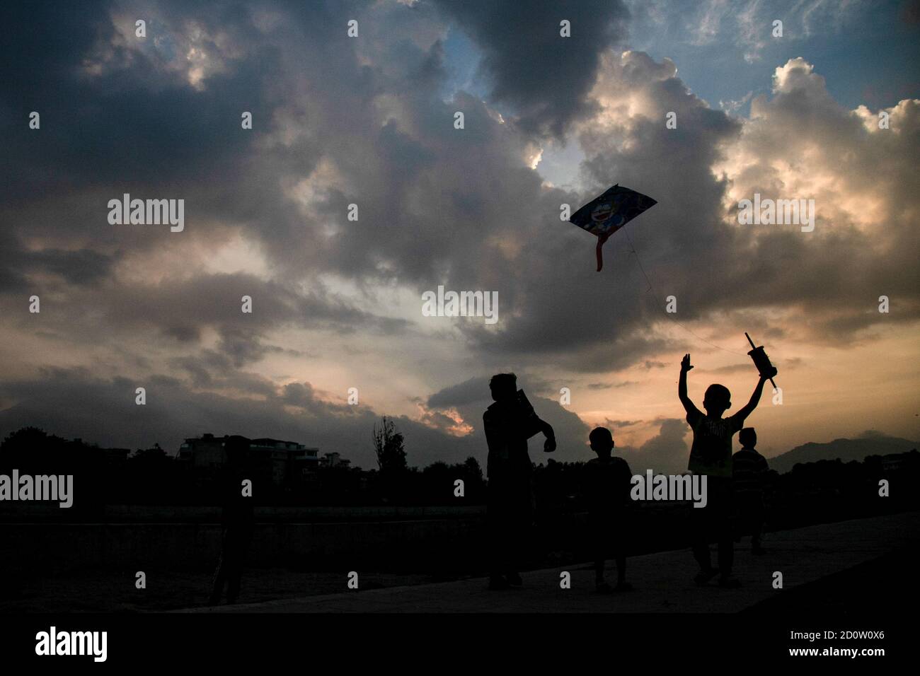 Nepal kite dashain hi-res stock photography and images - Alamy