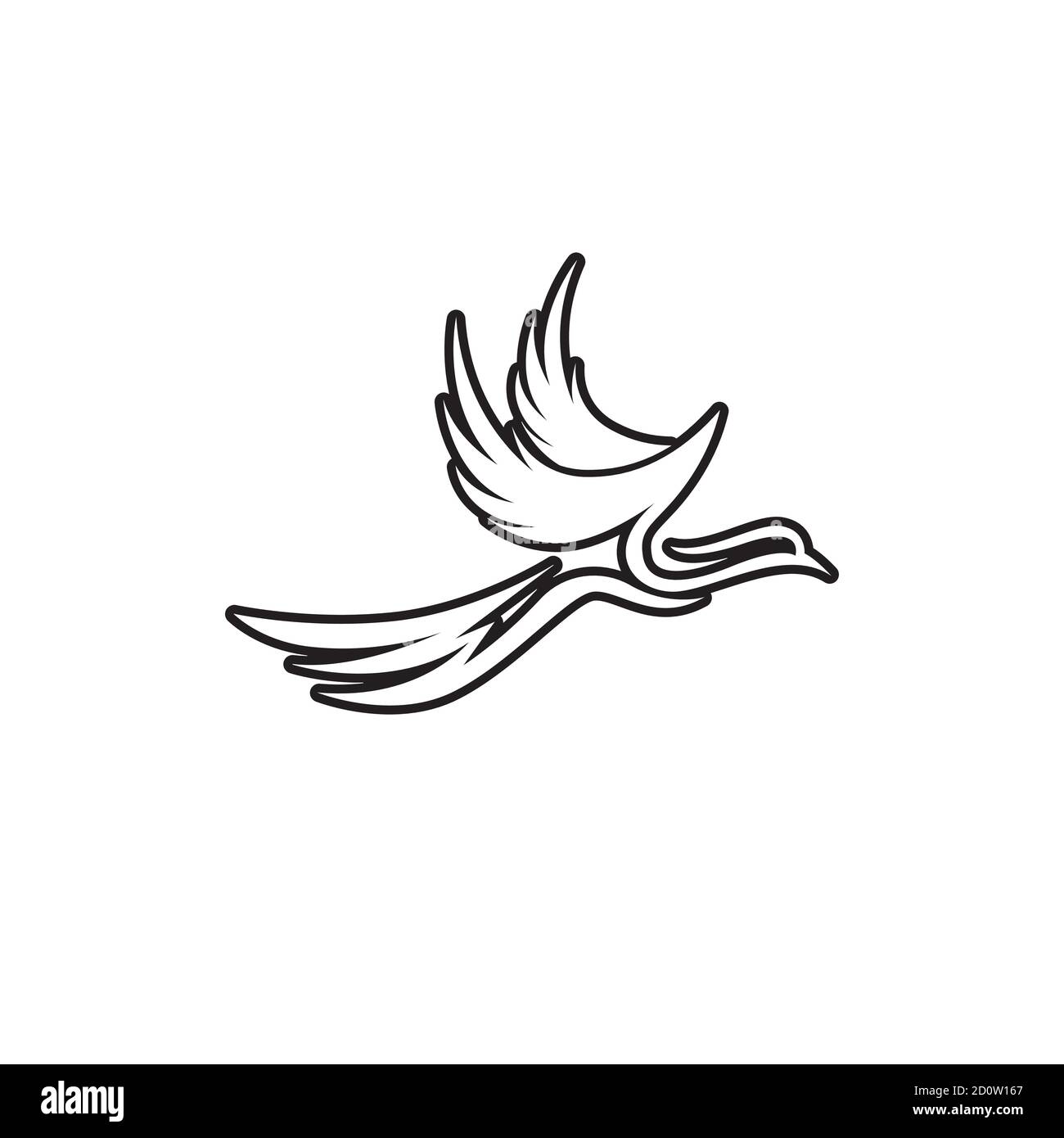 Flying Bird Logo design vector template. Dove Pigeon Logotype concept ...