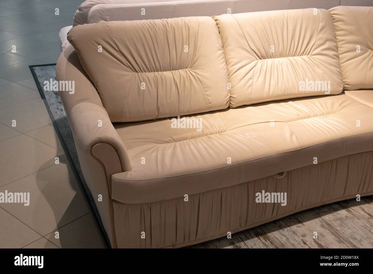 sofa in furniture store shop interior style comfortable bedroom Stock ...