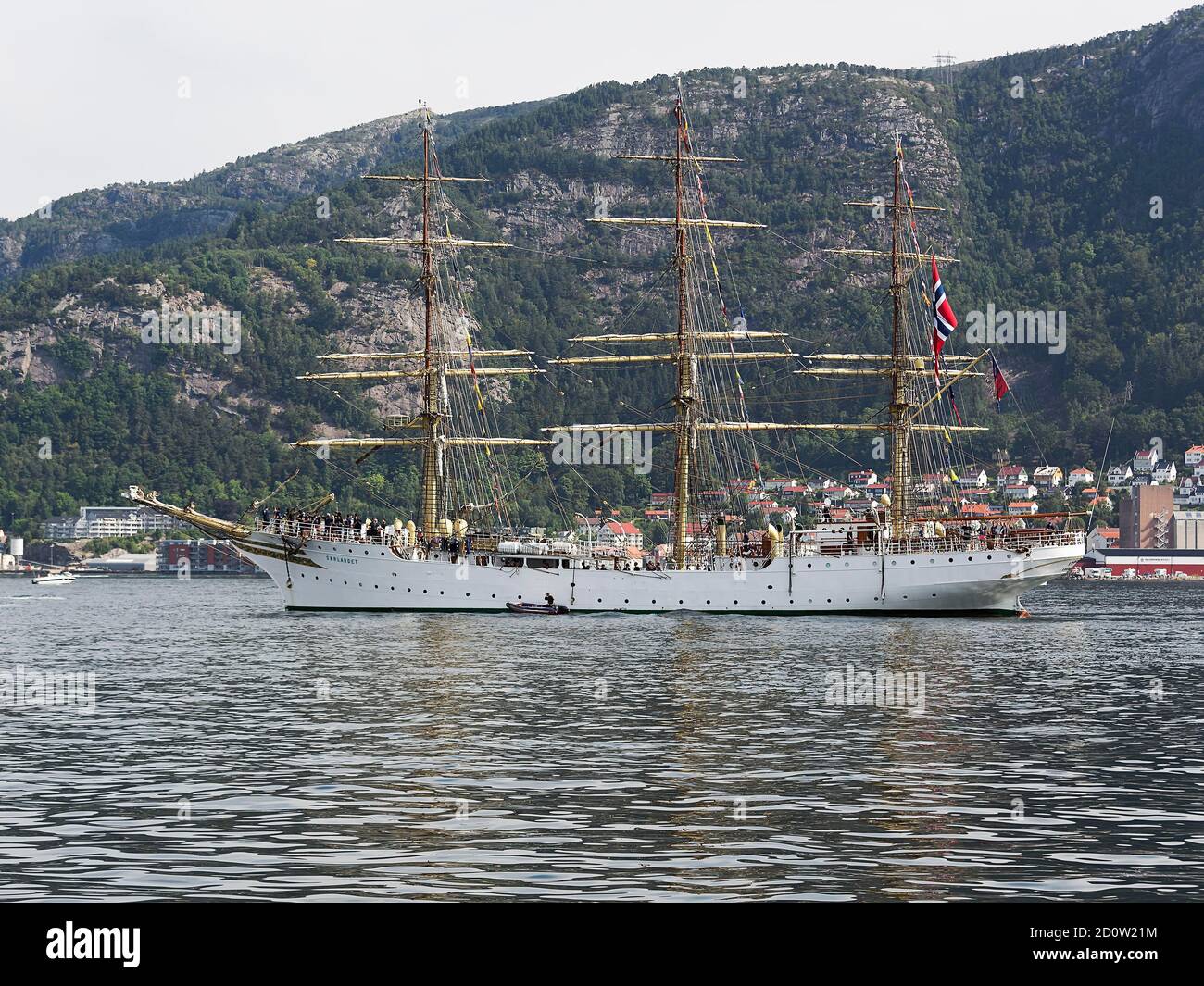 Tall ships, three-master, Norwegian sail training ship, full-rigged ...