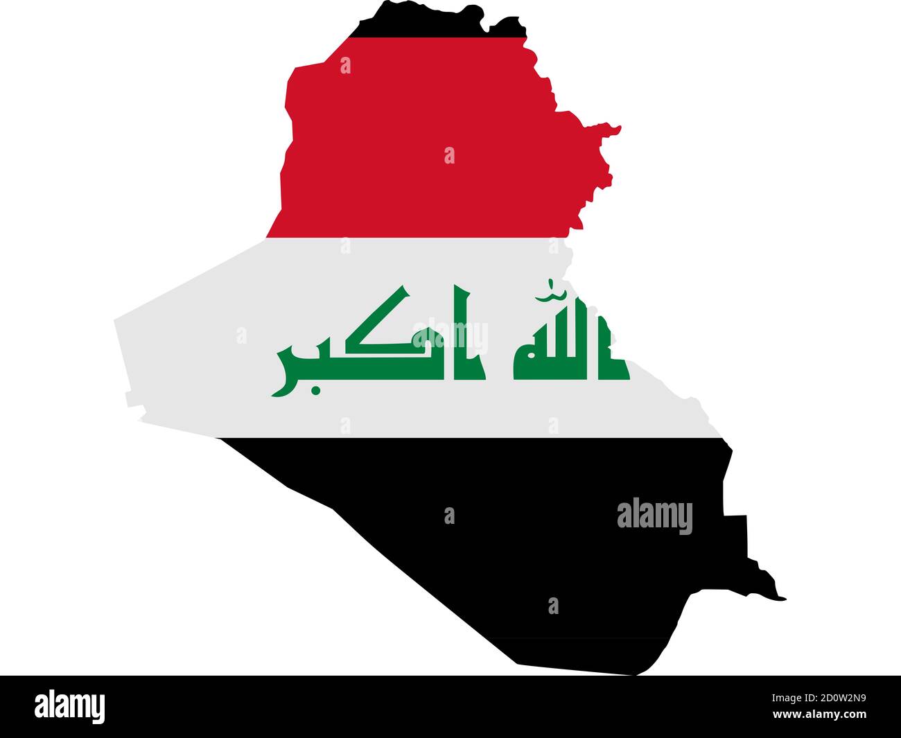 Iraq outline flag hi-res stock photography and images - Alamy