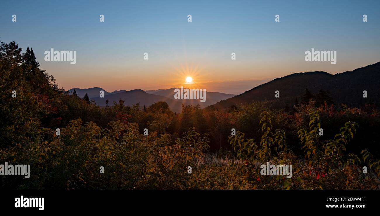 Sunsets and waterfalls along the Blue Ridge Parkway, Virginia, USA ...