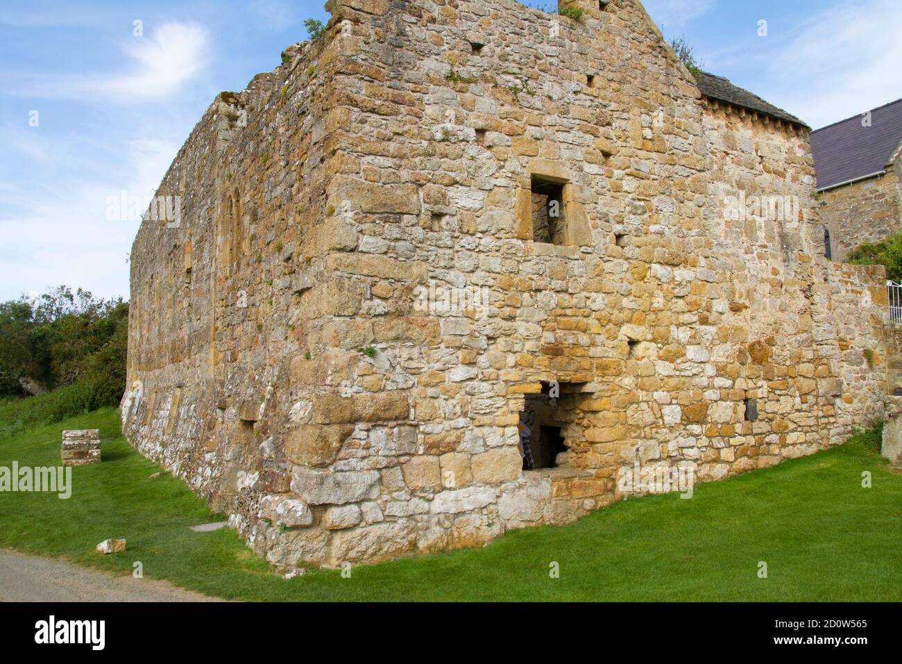 The ruins of Penmon Priory, Anglesey North Wales Stock Photo - Alamy