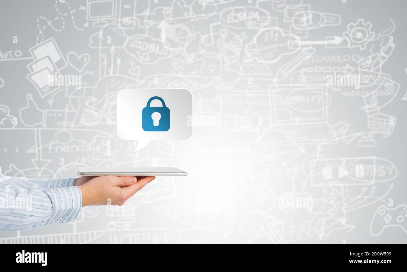Security application icon Stock Photo - Alamy