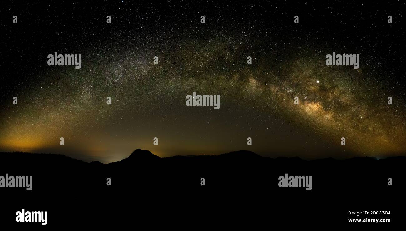 Long panorama milky way hi-res stock photography and images - Alamy