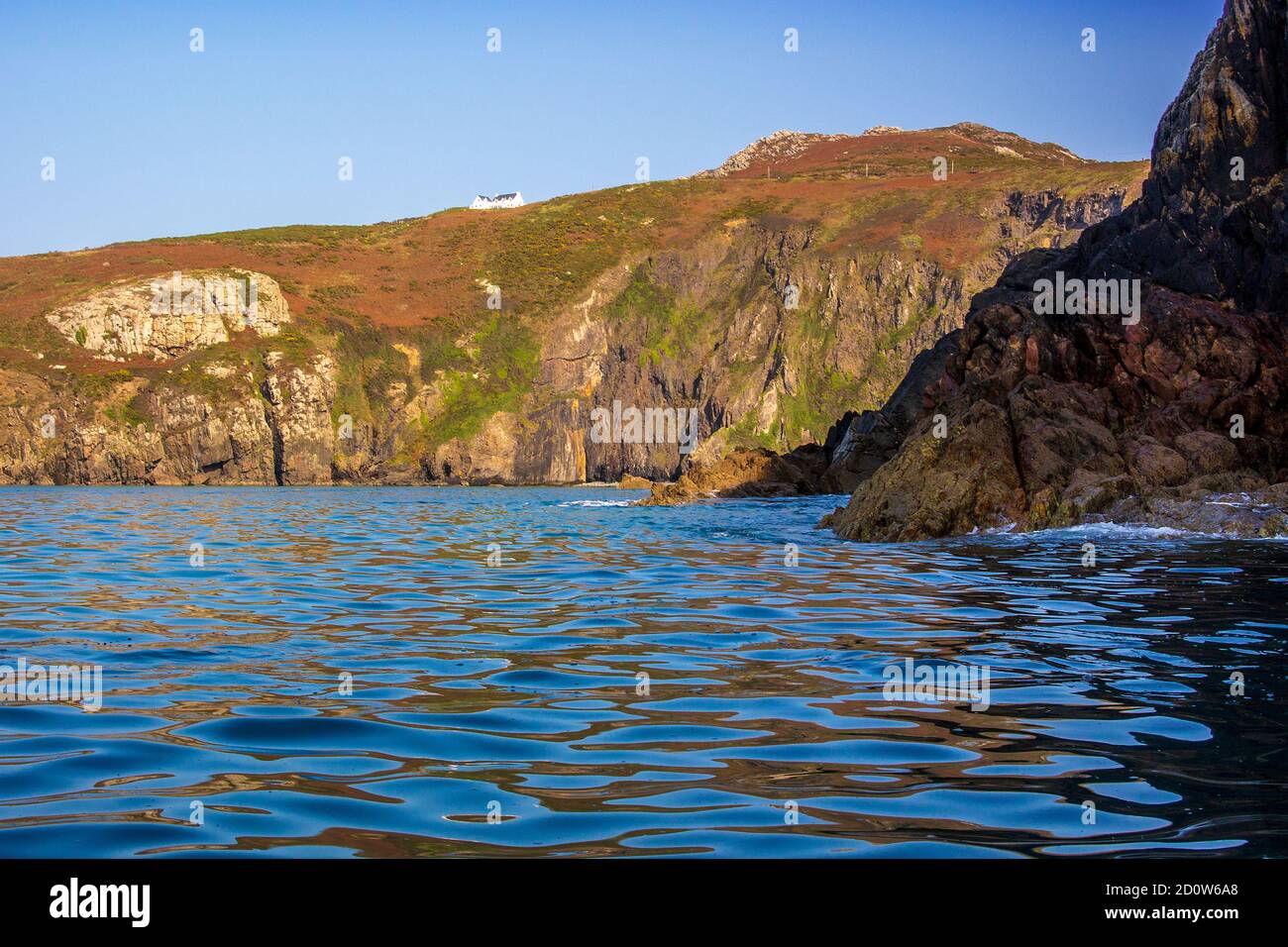 sea kayaking off Pwll Deri, Strumbles Head on the Pembrokeshire Coast ...