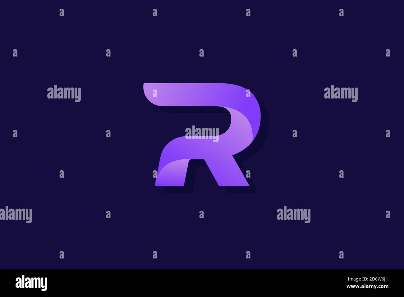 R logo . Modern and creative letter R logo design . vector illustration ...