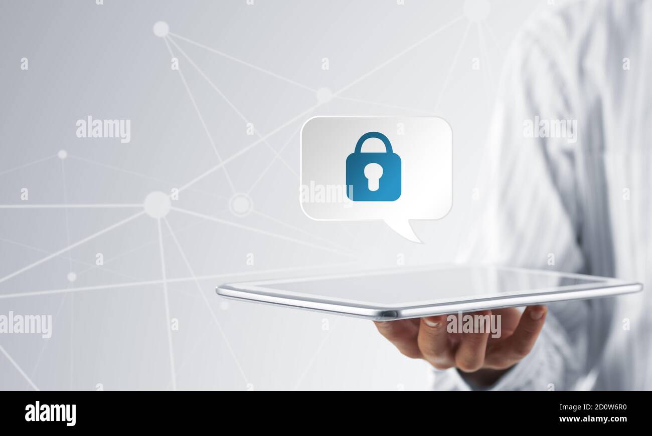 Security application icon Stock Photo - Alamy