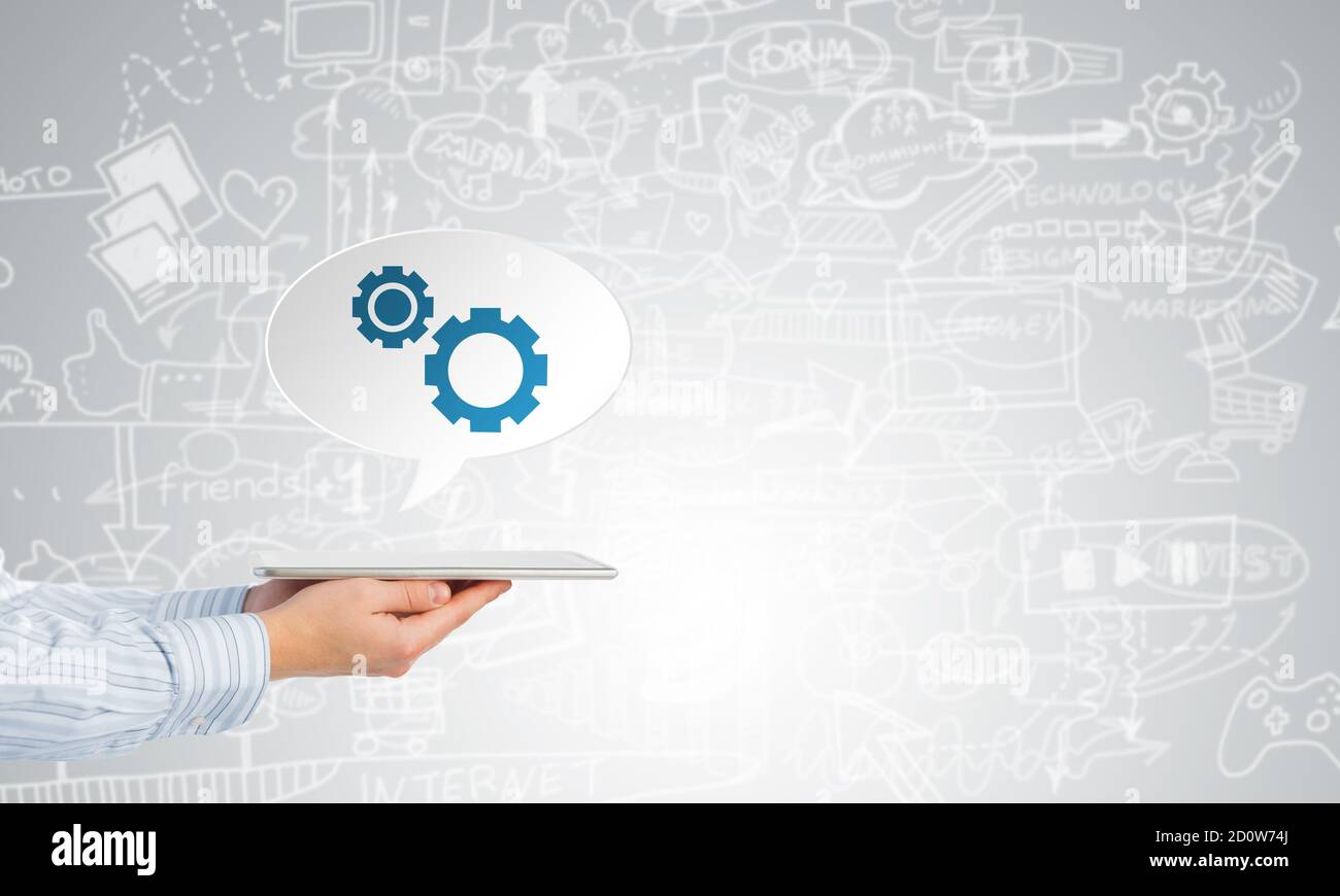 Setting application icon Stock Photo - Alamy