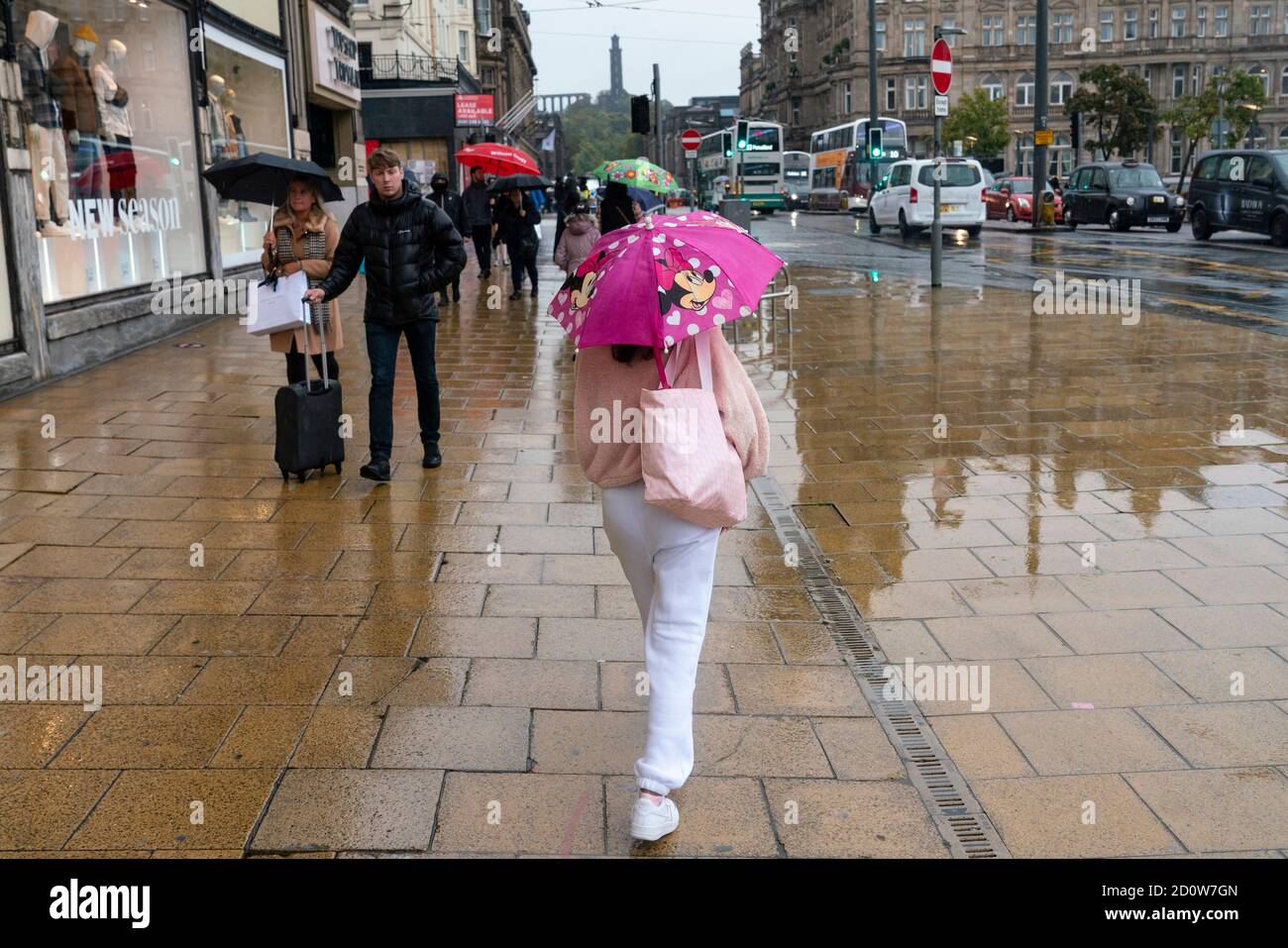 Edinburgh, Scotland, UK. 3 October, 2020. An amber rainfall warning for ...