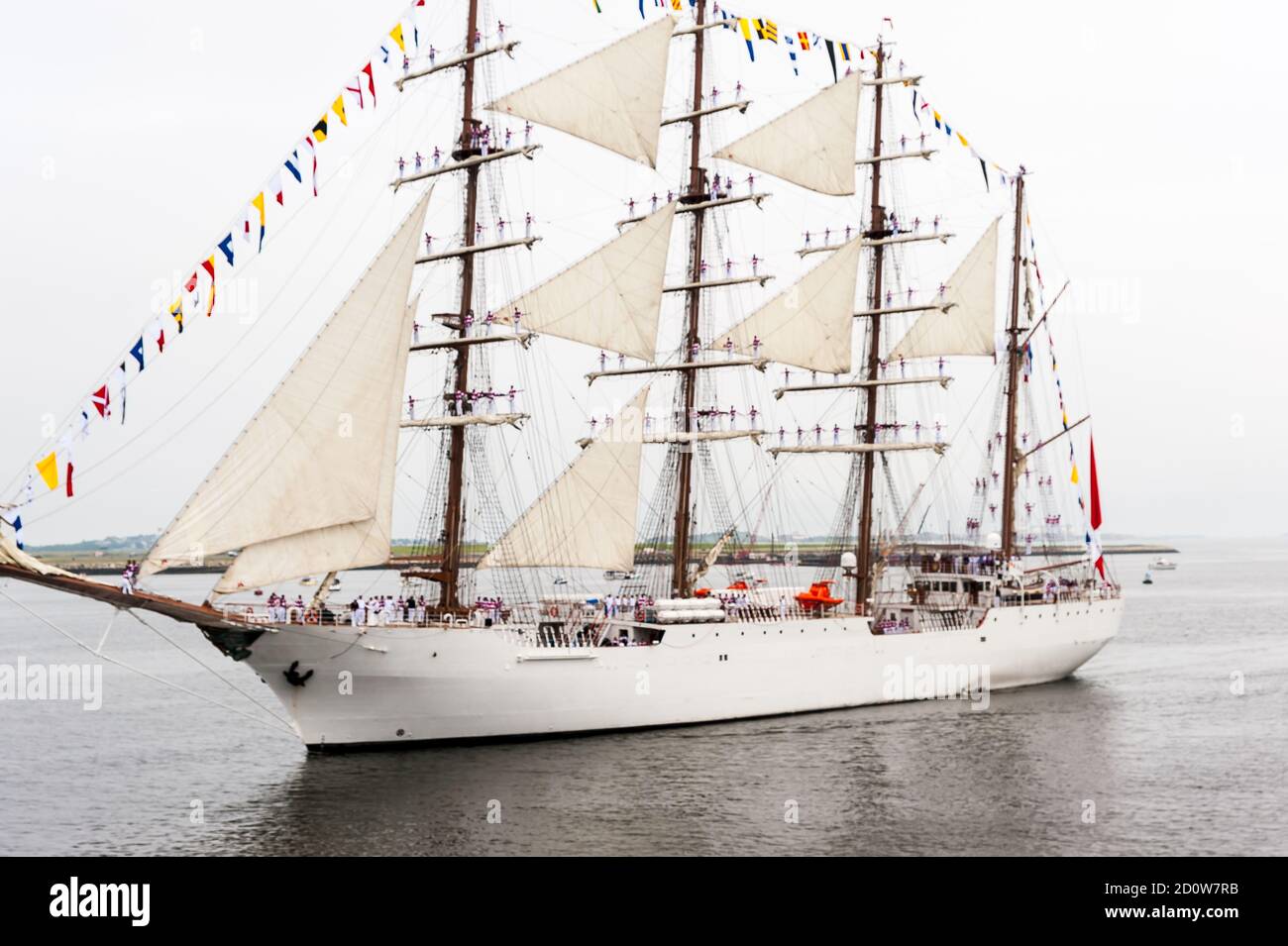 Boston, Massachusetts. 13th June, 2017. Tall Ship of Peru during Parade ...