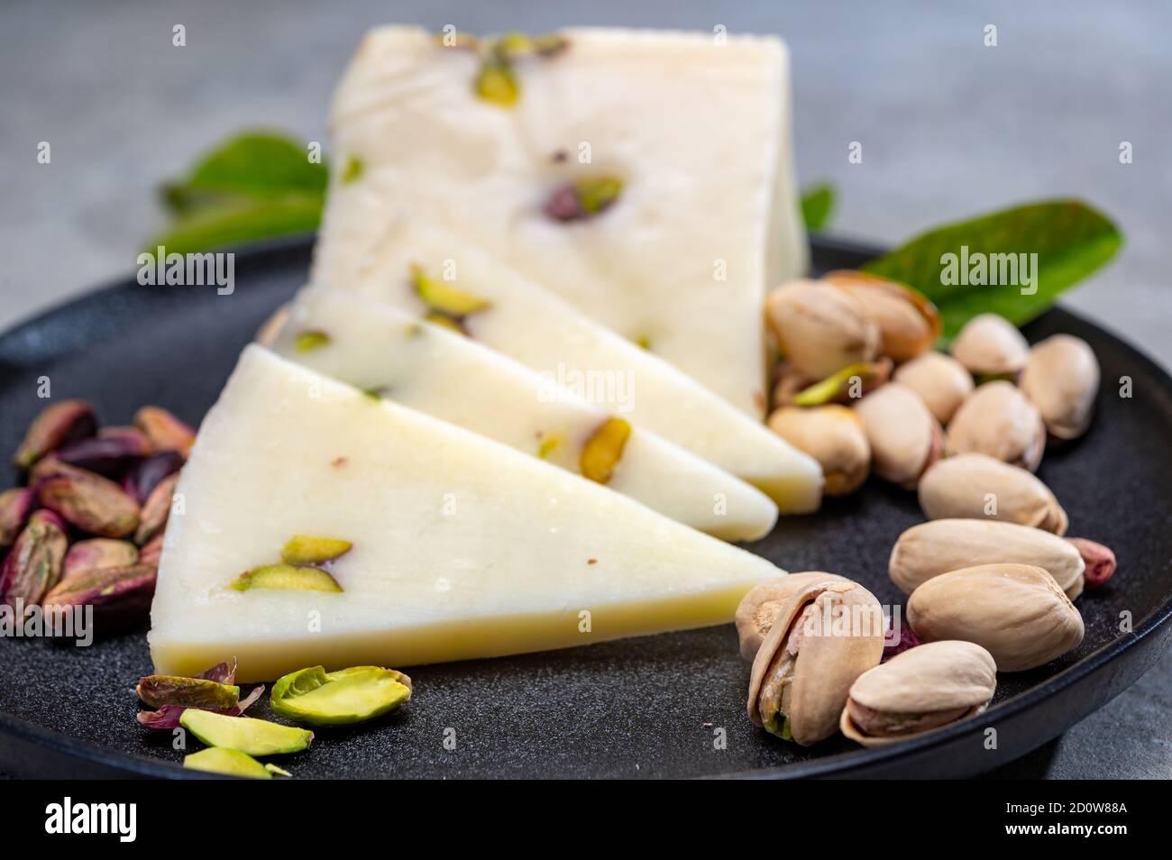 Cheese collection, fresh Italian pecorino cheese made from sheep milk ...
