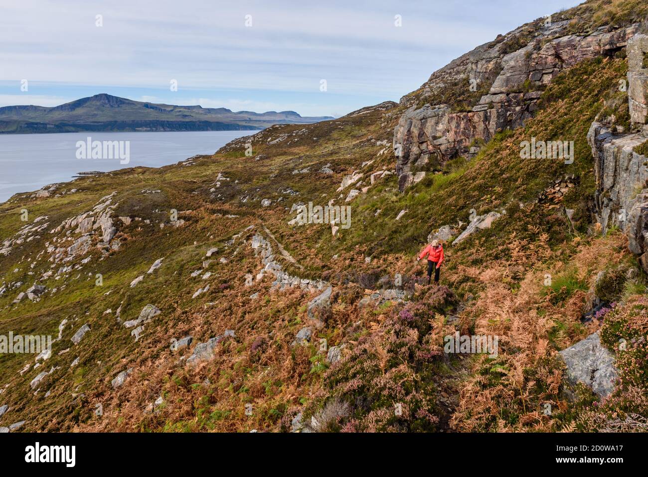 Ancient footpath from Fladda on The isle of Raasay Stock Photo - Alamy