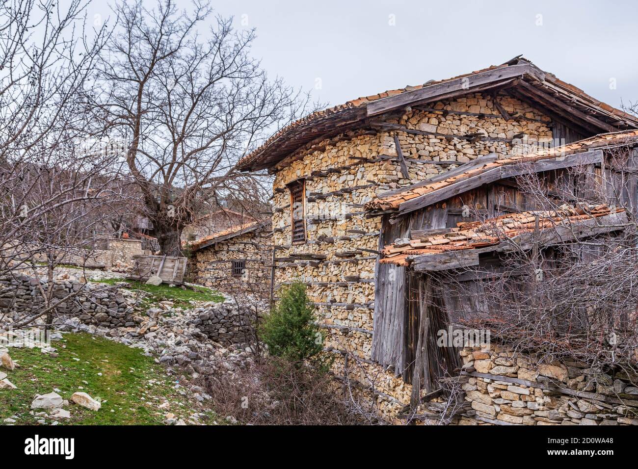 Original buildings reflecting traditional Ottoman architecture in ...