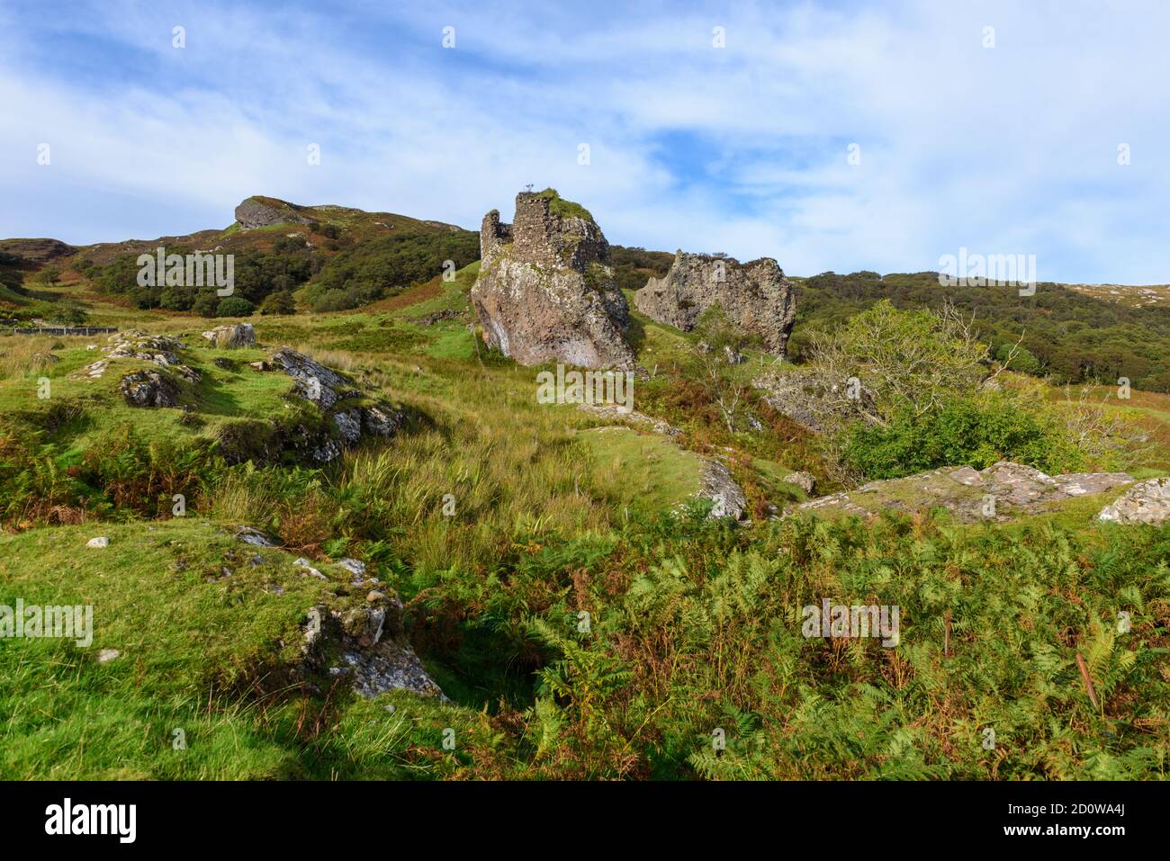 Brochel Castle on The isle of Raasay Scotland Stock Photo - Alamy