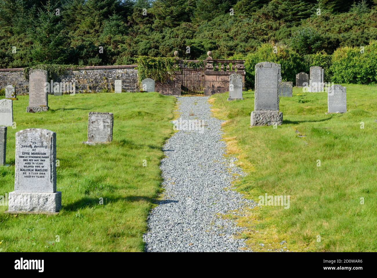Inverarish Cemetery on The Isle of Raasay Scotland Stock Photo - Alamy